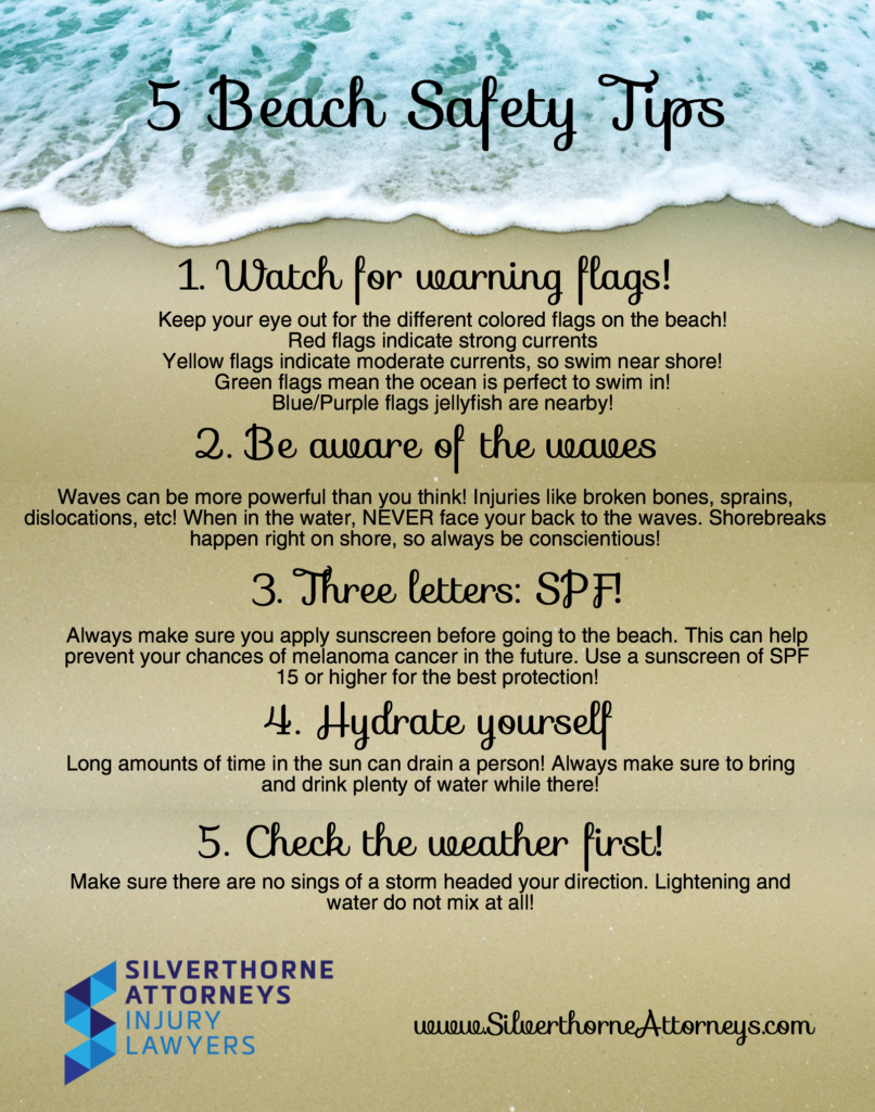 5 Beach Tips to Stay Safe this Summer - Silverthorne Attorneys 5 Beach Tips to Stay Safe this Summer - Silverthorne Attorneys